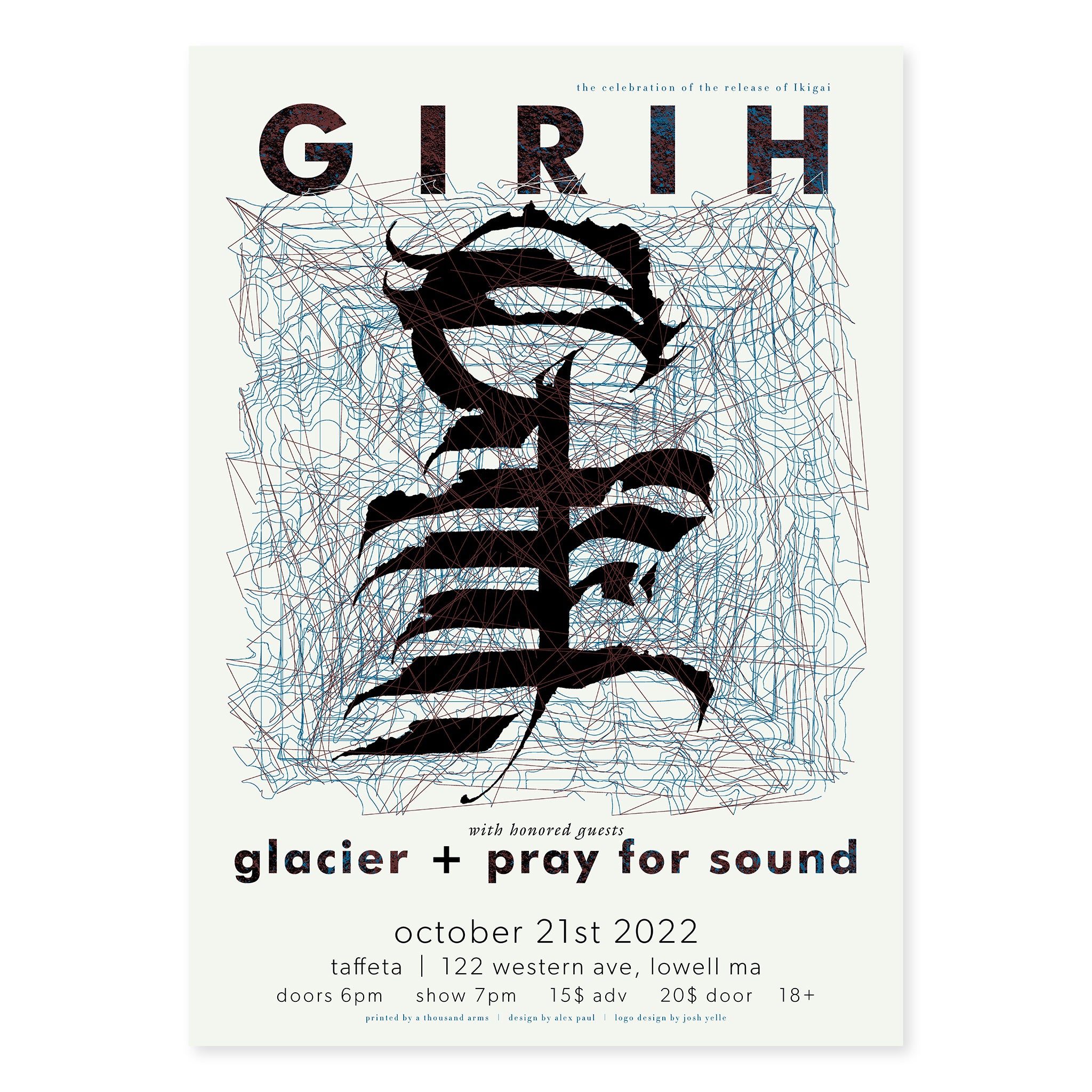 GIRIH - Ikigai Release Show [Poster] – A Thousand Arms